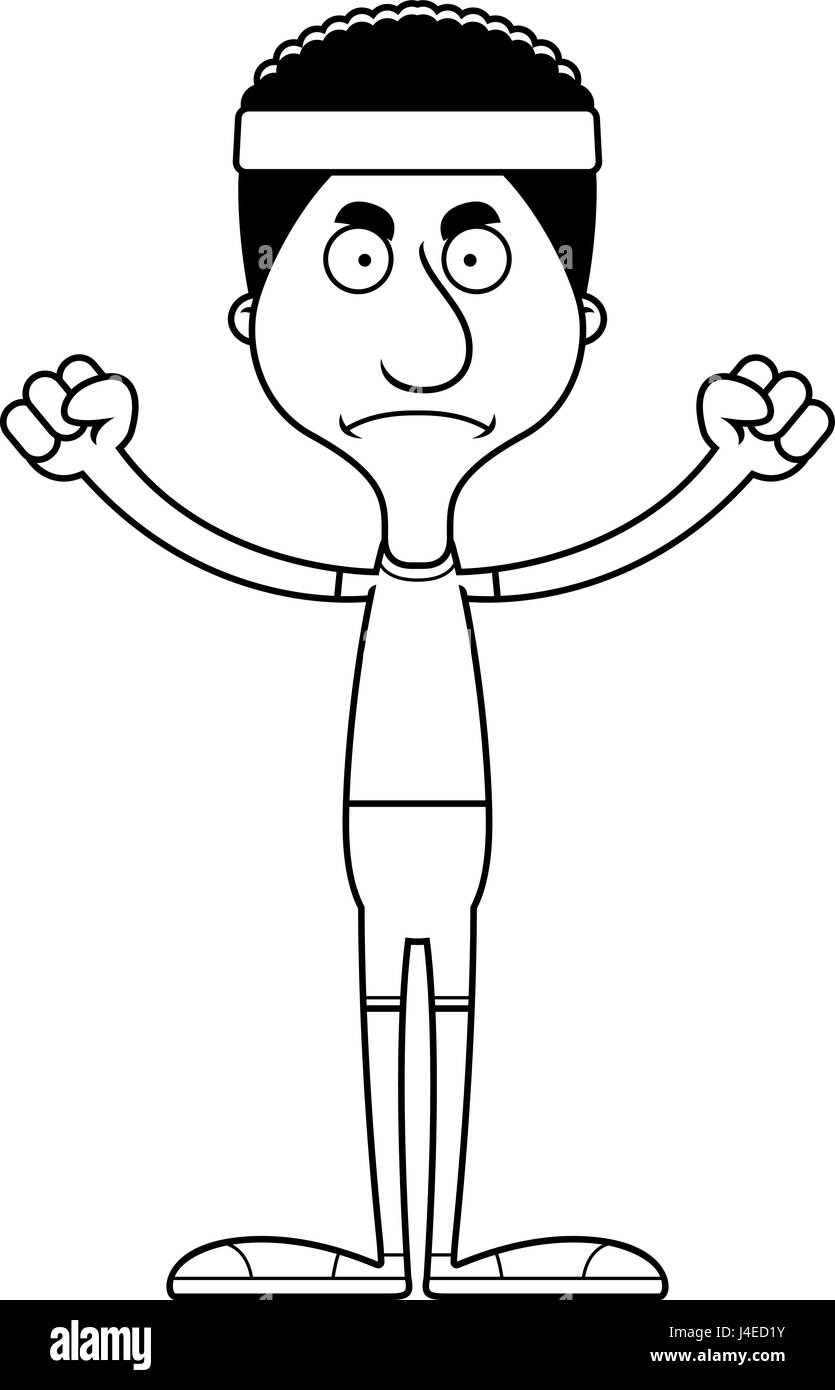 A cartoon fitness man looking angry Stock Vector Image & Art - Alamy