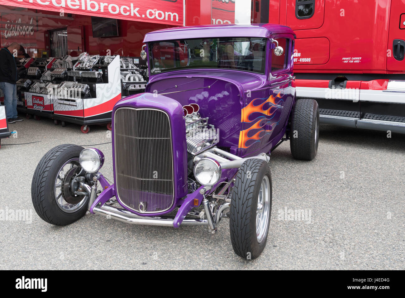 Torrance, USA - May 5 2017: Hot rod on display during 12th Annual ...