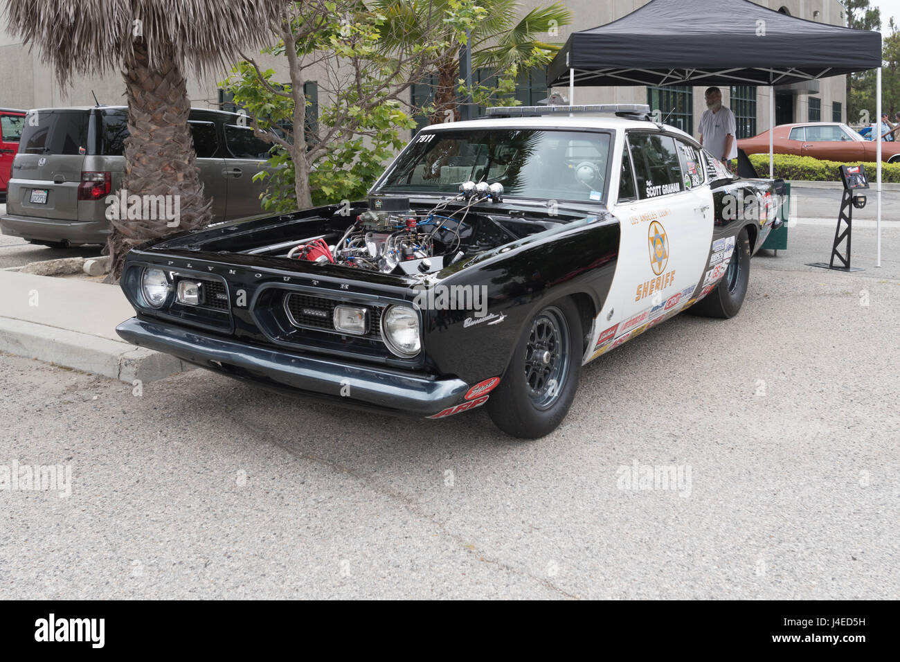 Torrance, USA - May 5 2017: LASD Motorsports Cuda on display during ...