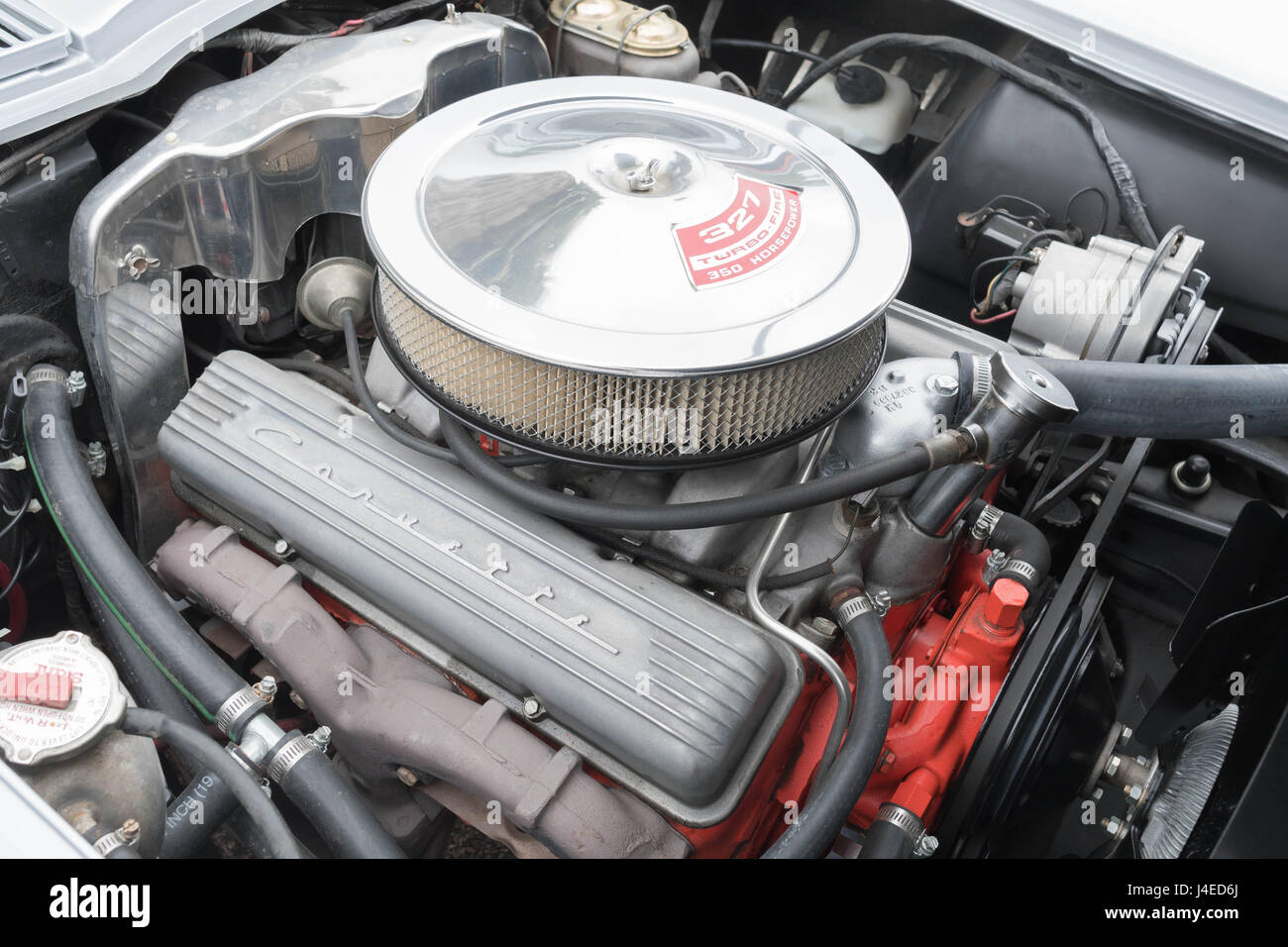 Torrance, USA - May 5 2017: Chevrolet Corvette Stingray engine on ...