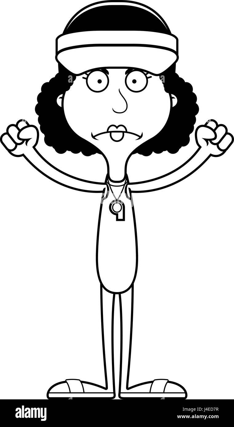 A cartoon lifeguard woman looking angry Stock Vector Image & Art - Alamy