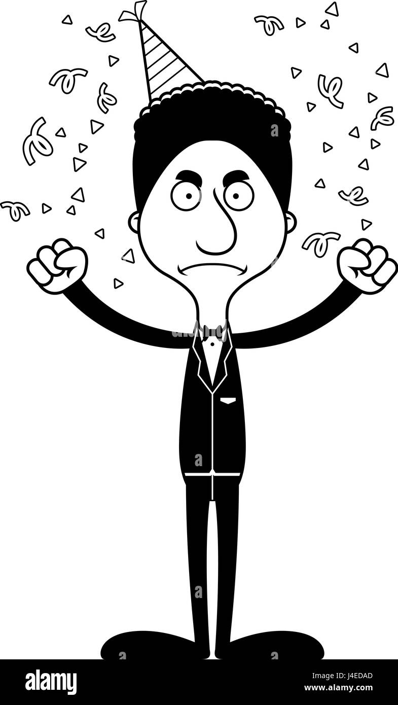 A cartoon party man looking angry Stock Vector Image & Art - Alamy