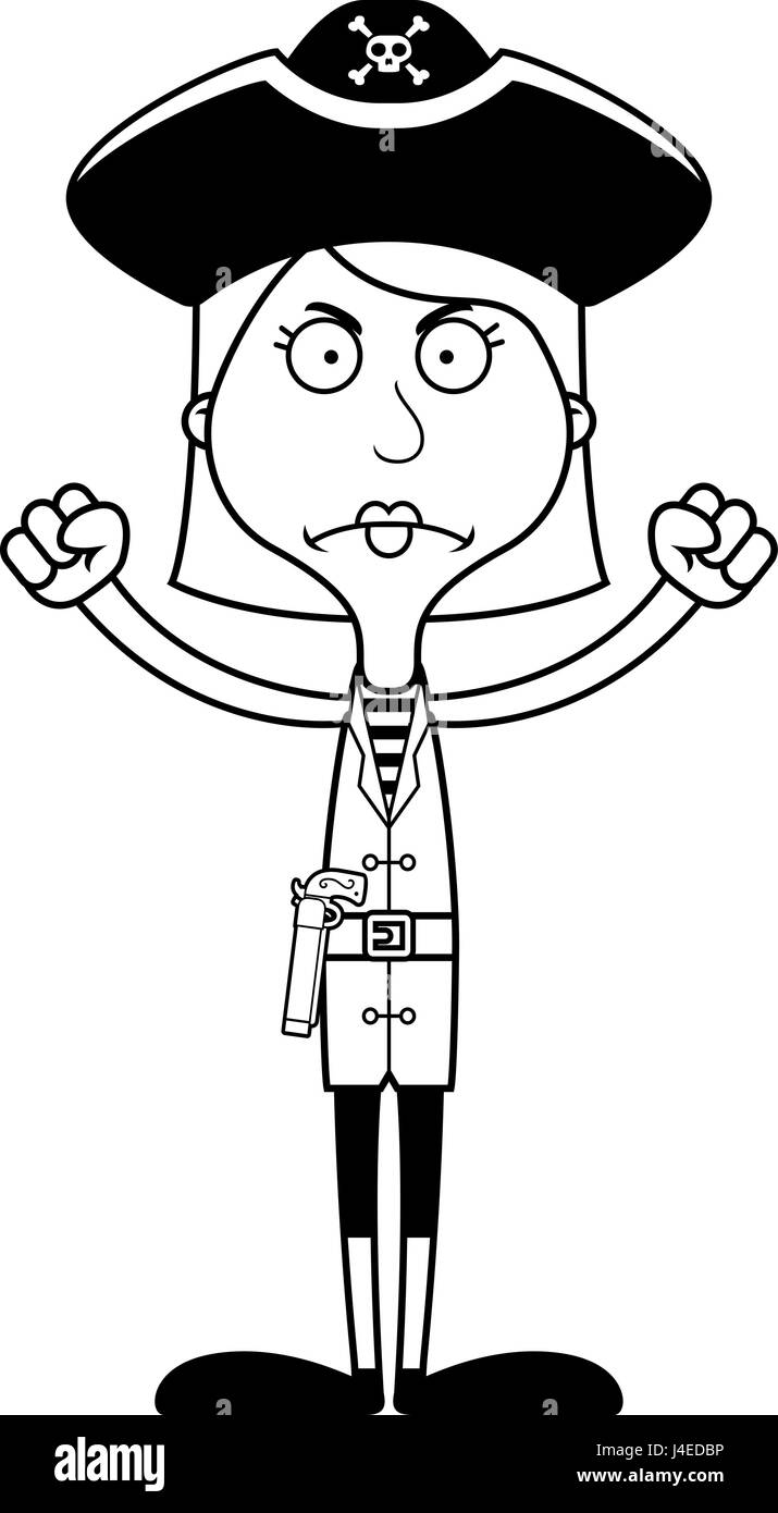 A cartoon pirate woman looking angry Stock Vector Image & Art - Alamy