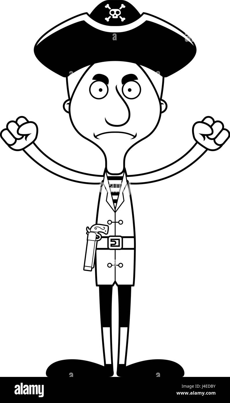 Angry pirate Black and White Stock Photos & Images - Alamy