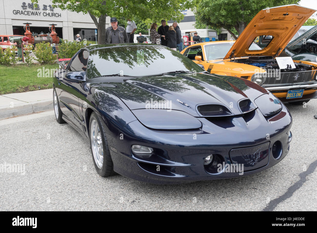 Torrance, USA - May 5 2017: Pontiac Firebird on display during 12th ...