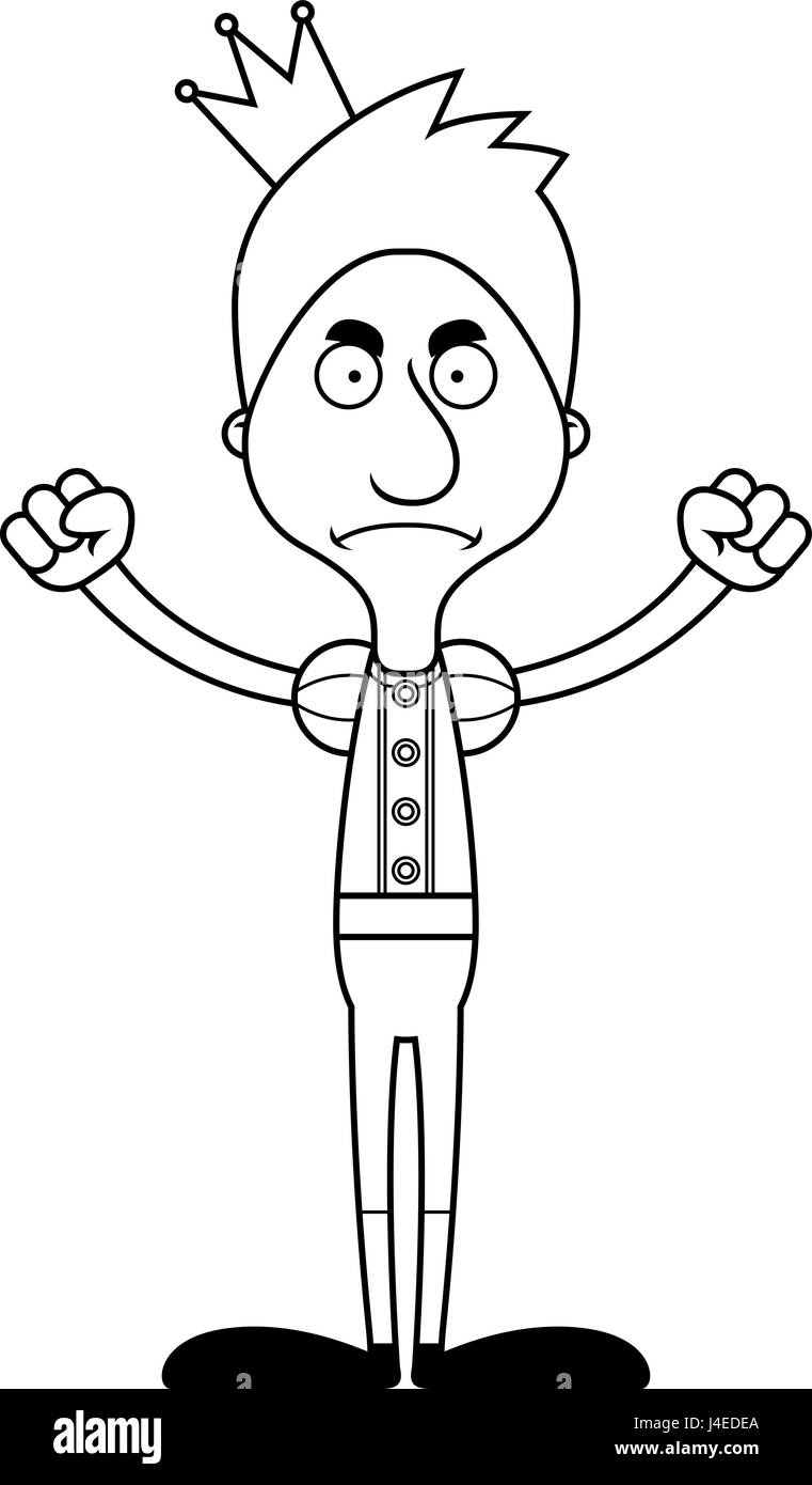 A cartoon prince man looking angry Stock Vector Image & Art - Alamy