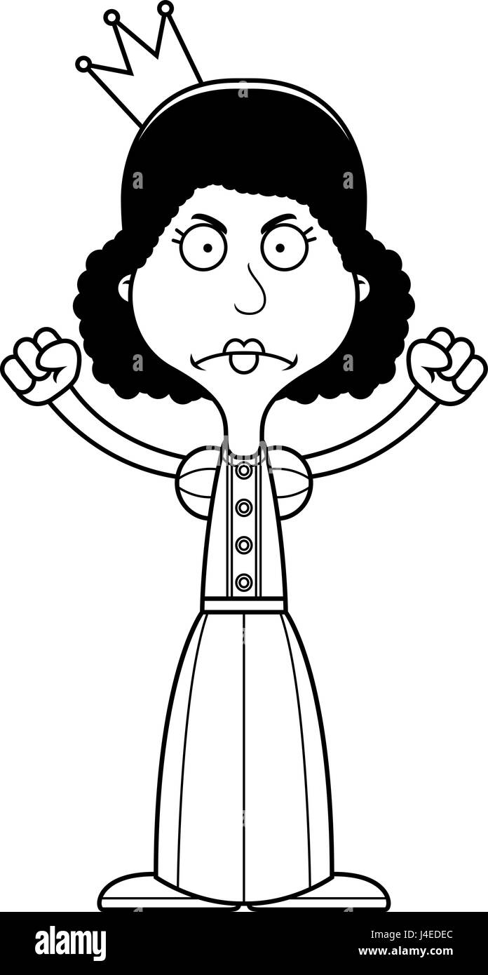 A cartoon princess woman looking angry Stock Vector Image & Art - Alamy