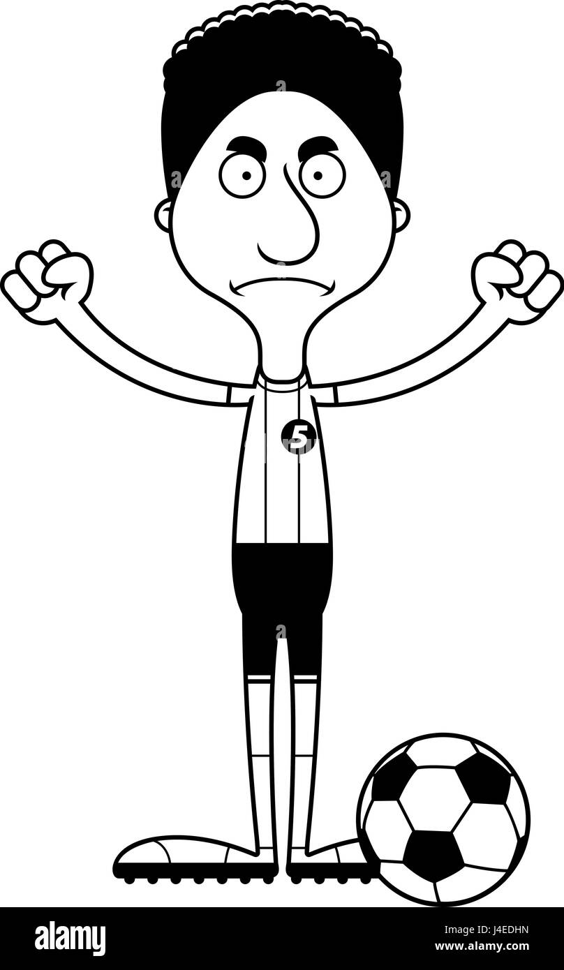 Angry Football Player Art