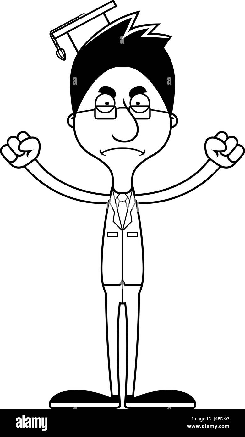 A cartoon teacher man looking angry Stock Vector Image & Art - Alamy