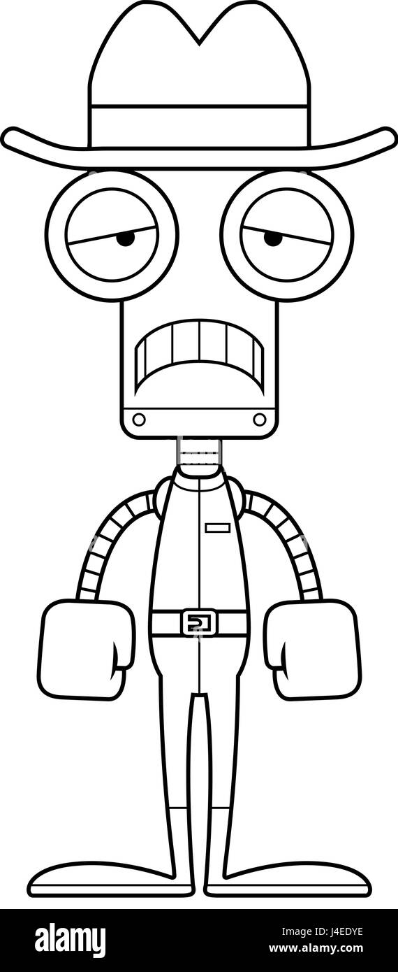 Robot cowboy Stock Vector Images - Alamy