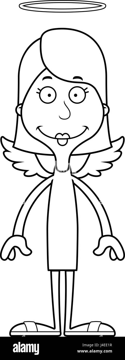 A cartoon angel woman smiling Stock Vector Image & Art - Alamy