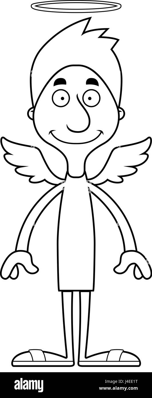A cartoon angel man smiling Stock Vector Image & Art - Alamy