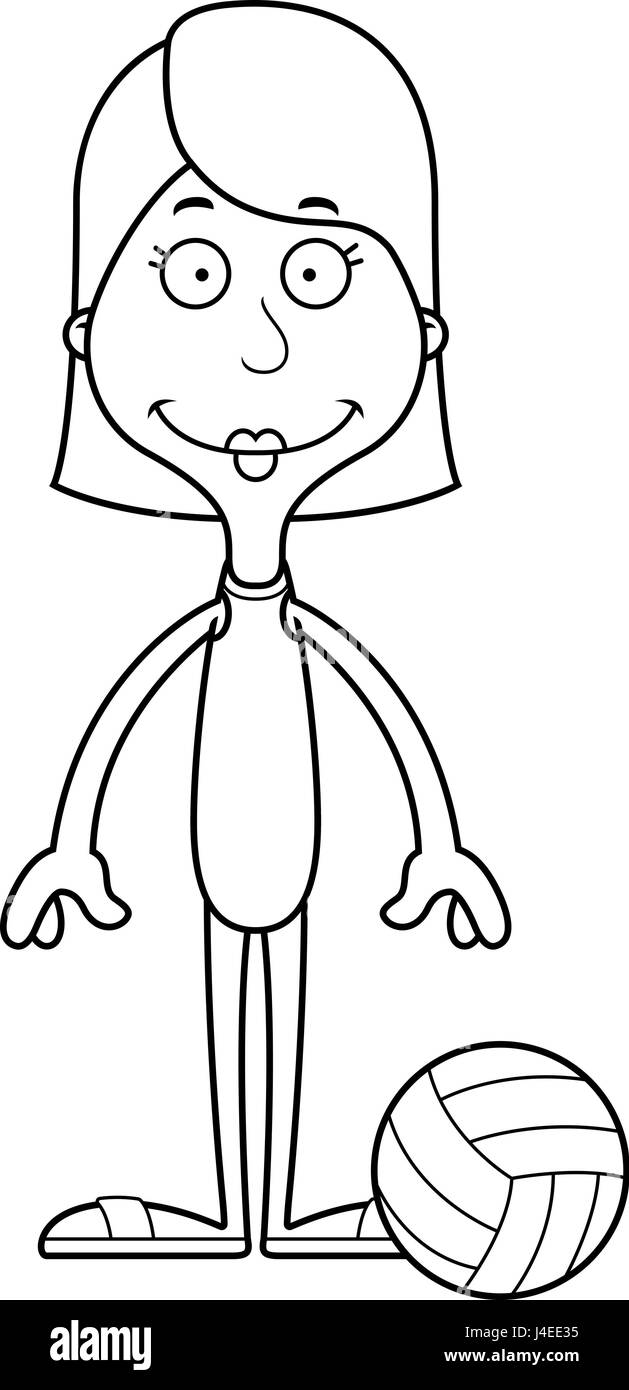 Sports woman beach Stock Vector Images - Alamy