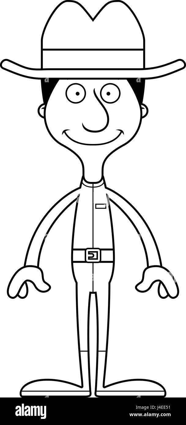 A cartoon cowboy man smiling Stock Vector Image & Art - Alamy