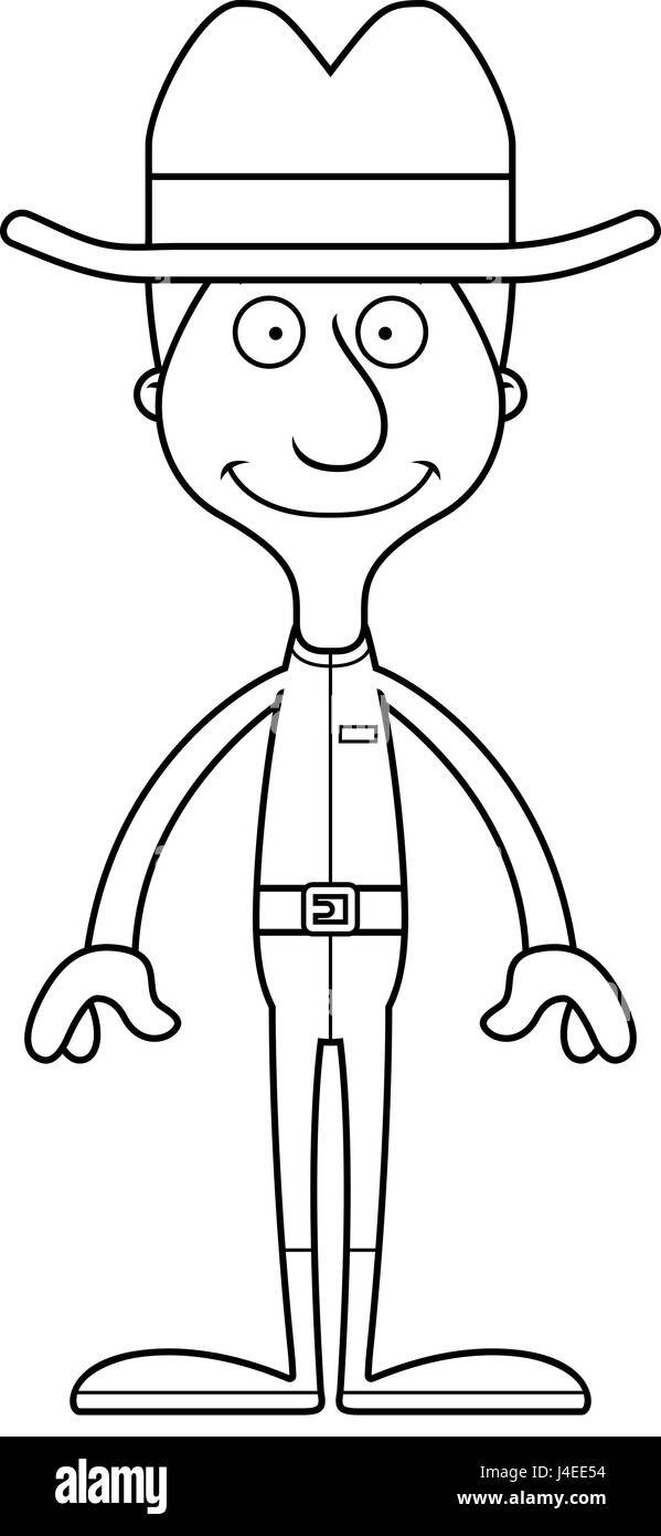 A cartoon cowboy man smiling Stock Vector Image & Art - Alamy