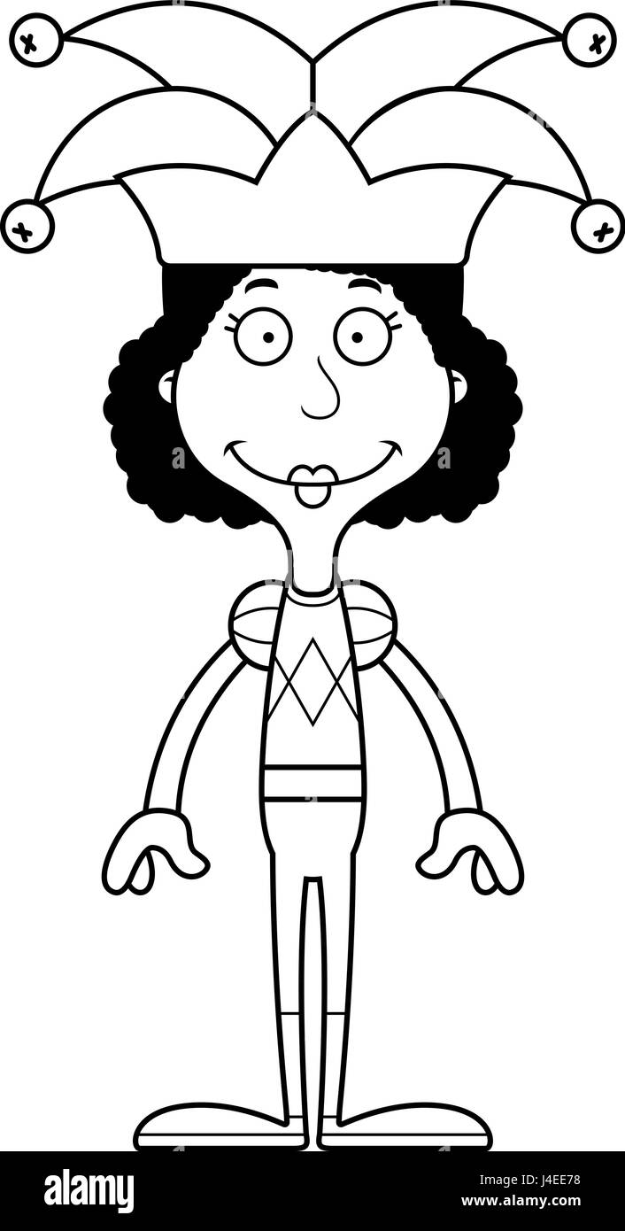 A cartoon jester woman smiling Stock Vector Image & Art - Alamy