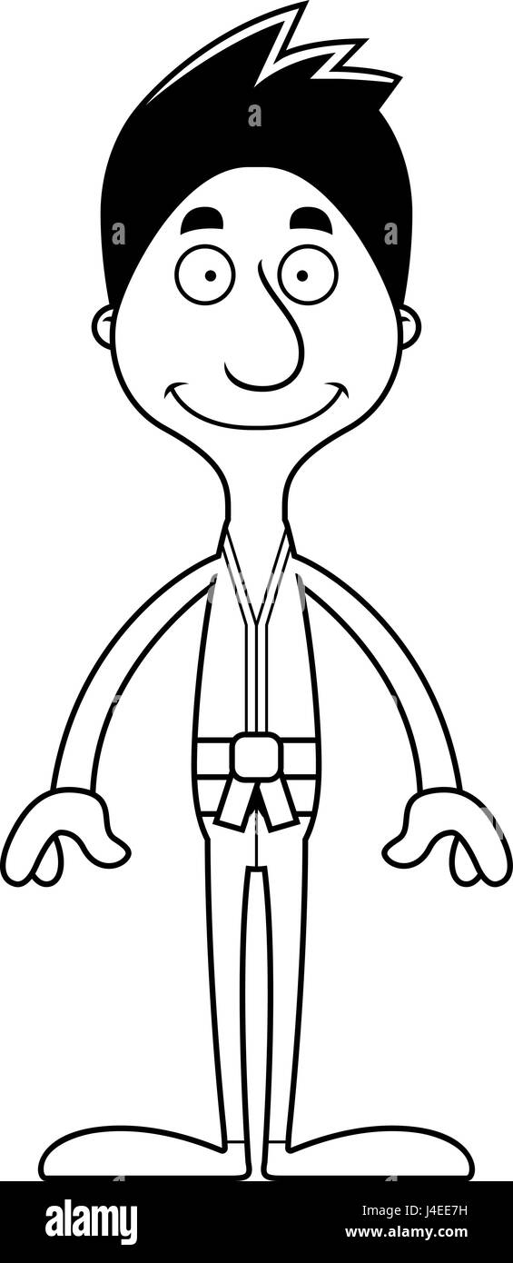A cartoon karate man smiling Stock Vector Image & Art - Alamy