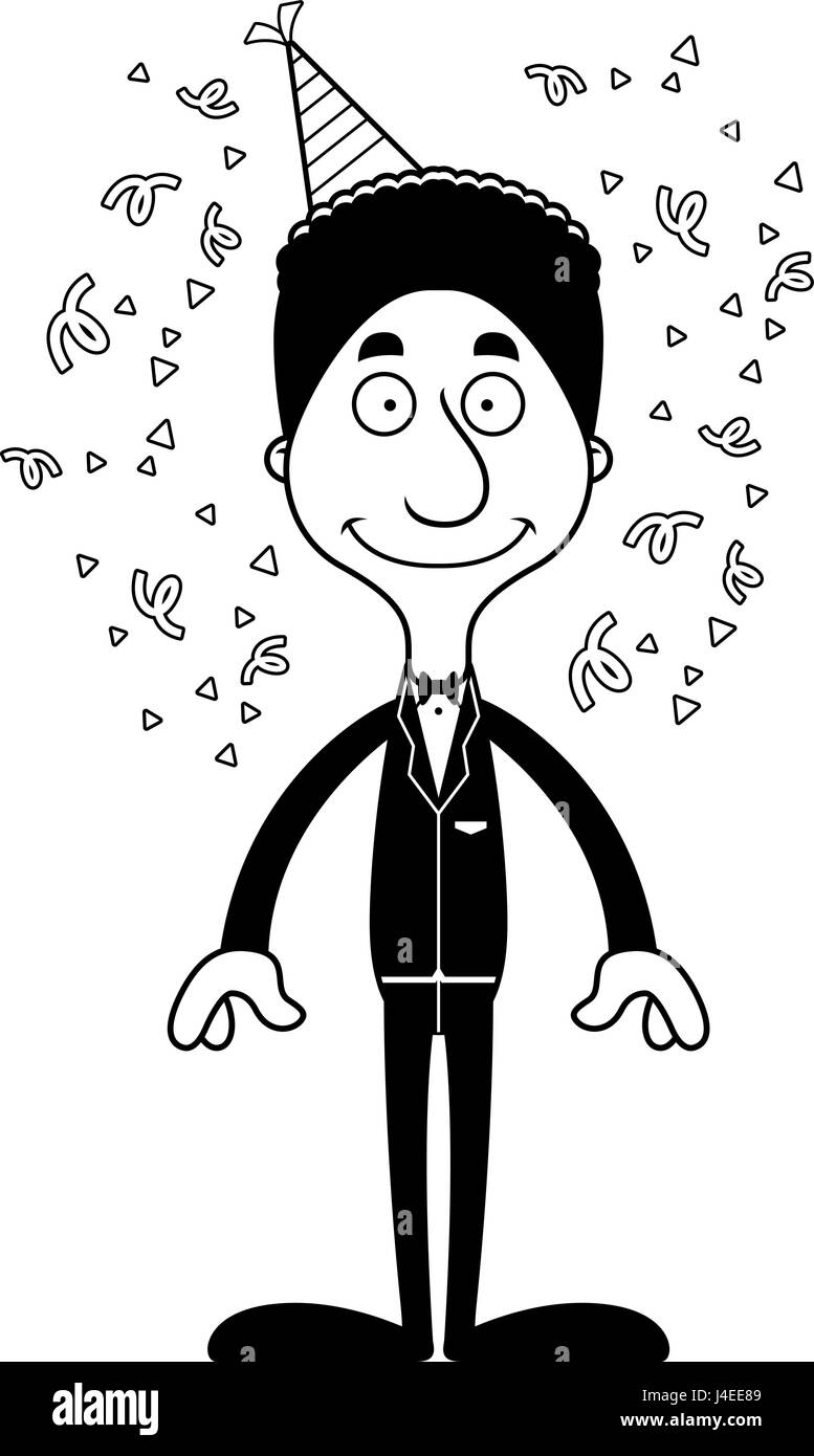 A cartoon party man smiling Stock Vector Image & Art - Alamy