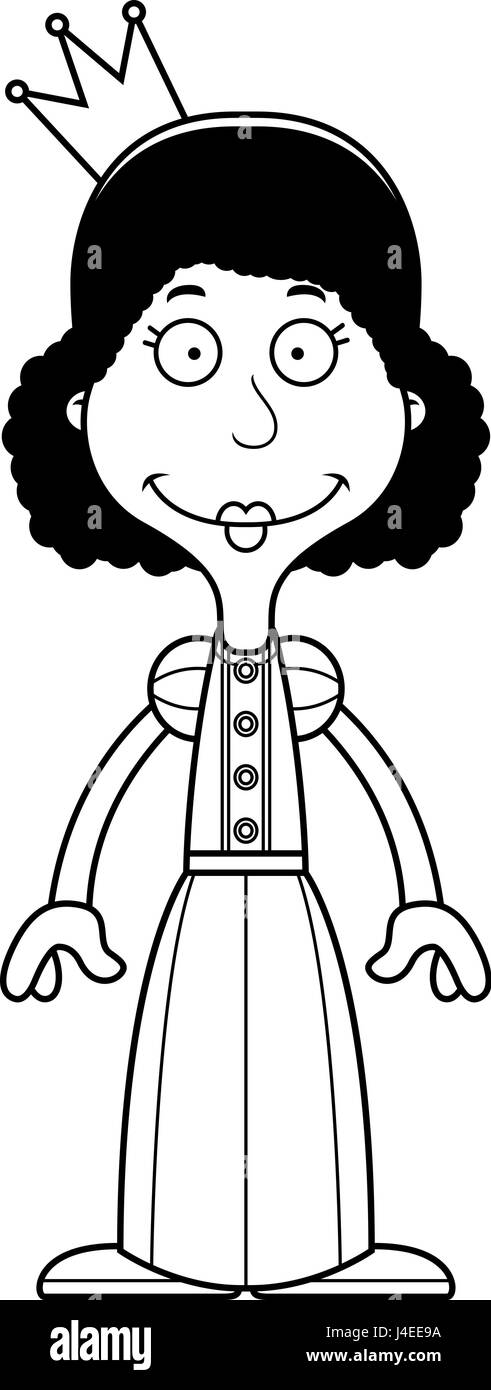 A cartoon princess woman smiling Stock Vector Image & Art - Alamy