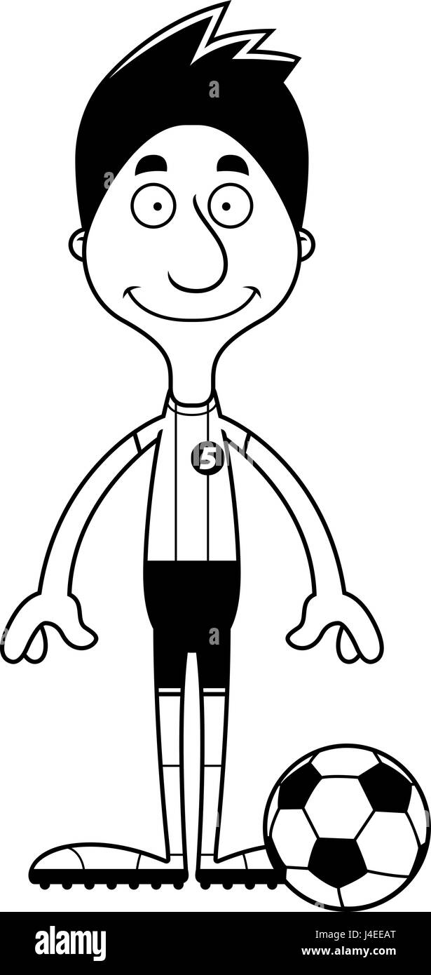 A cartoon soccer player man smiling Stock Vector Image & Art - Alamy