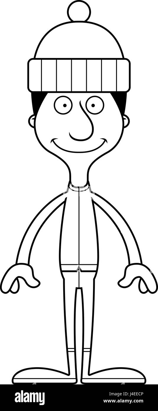 A cartoon winter man smiling Stock Vector Image & Art - Alamy