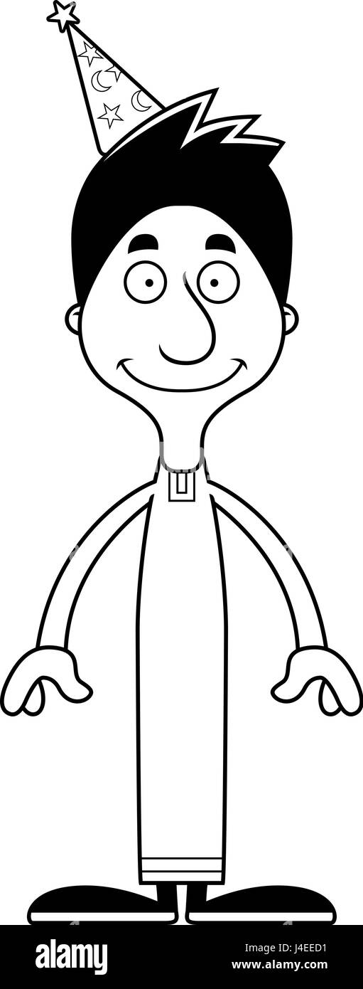 A cartoon wizard man smiling Stock Vector Image & Art - Alamy