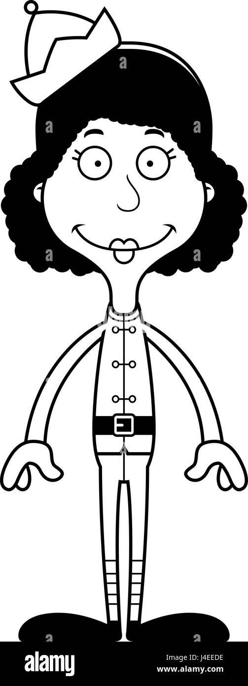 Smiling happy woman christmas Stock Vector Images - Alamy