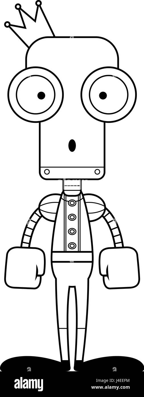A cartoon prince robot looking surprised Stock Vector Image & Art - Alamy