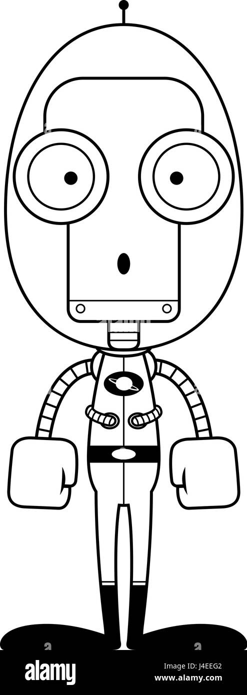A cartoon spaceman robot looking surprised Stock Vector Image & Art - Alamy