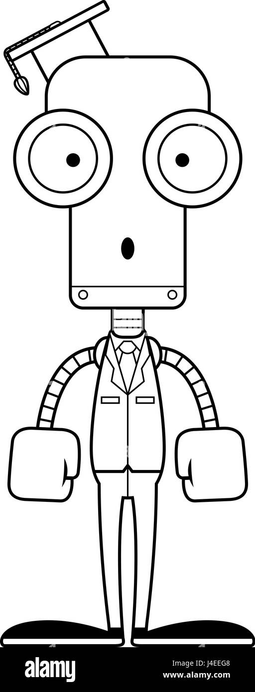 A cartoon teacher robot looking surprised Stock Vector Image & Art - Alamy