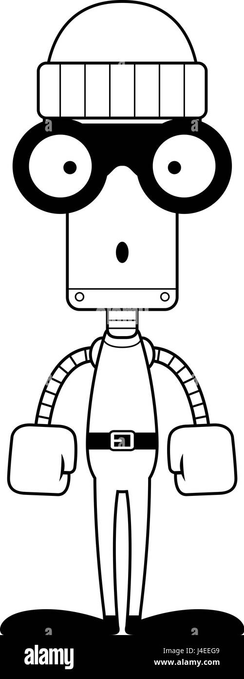 A cartoon thief robot looking surprised Stock Vector Image & Art - Alamy
