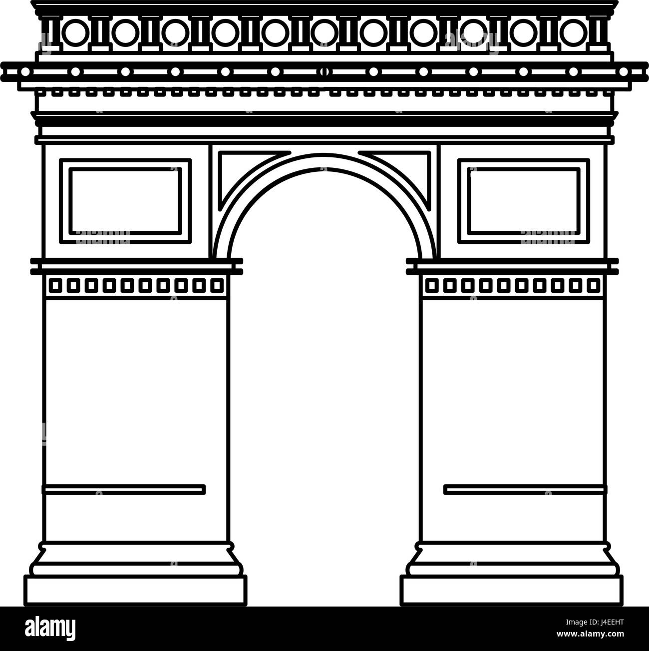 arc de triomphe icon image Stock Vector Image & Art - Alamy