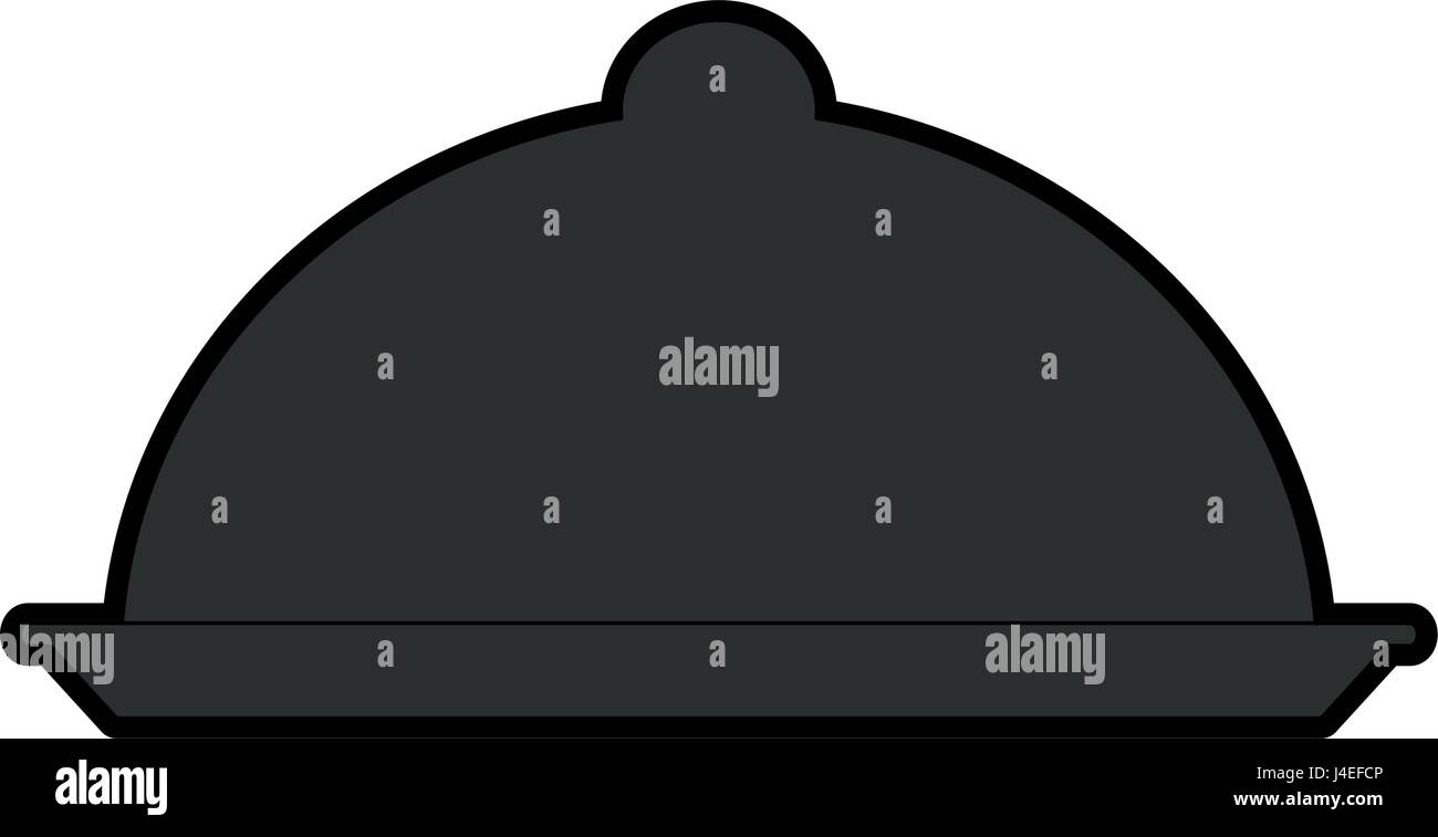 Plate of food and spoon on tray Stock Vector Images - Alamy