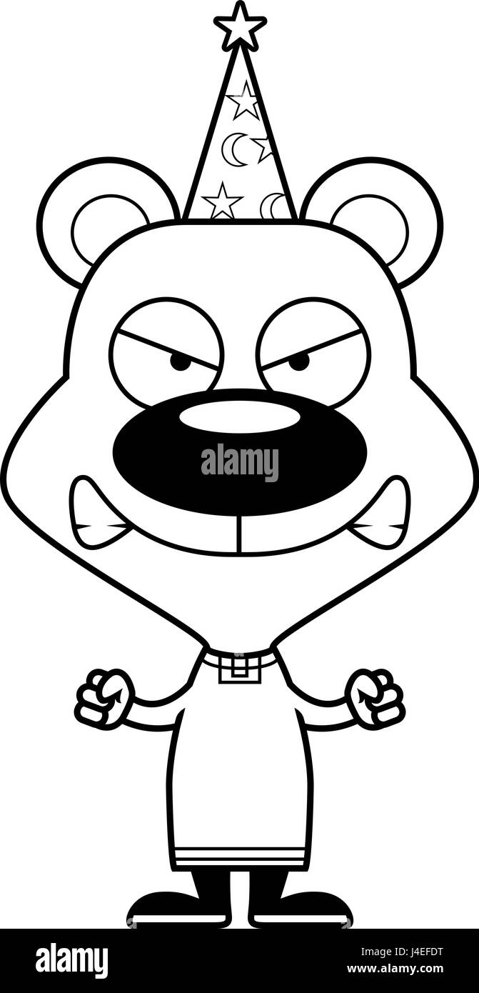 A cartoon wizard bear looking angry Stock Vector Image & Art - Alamy