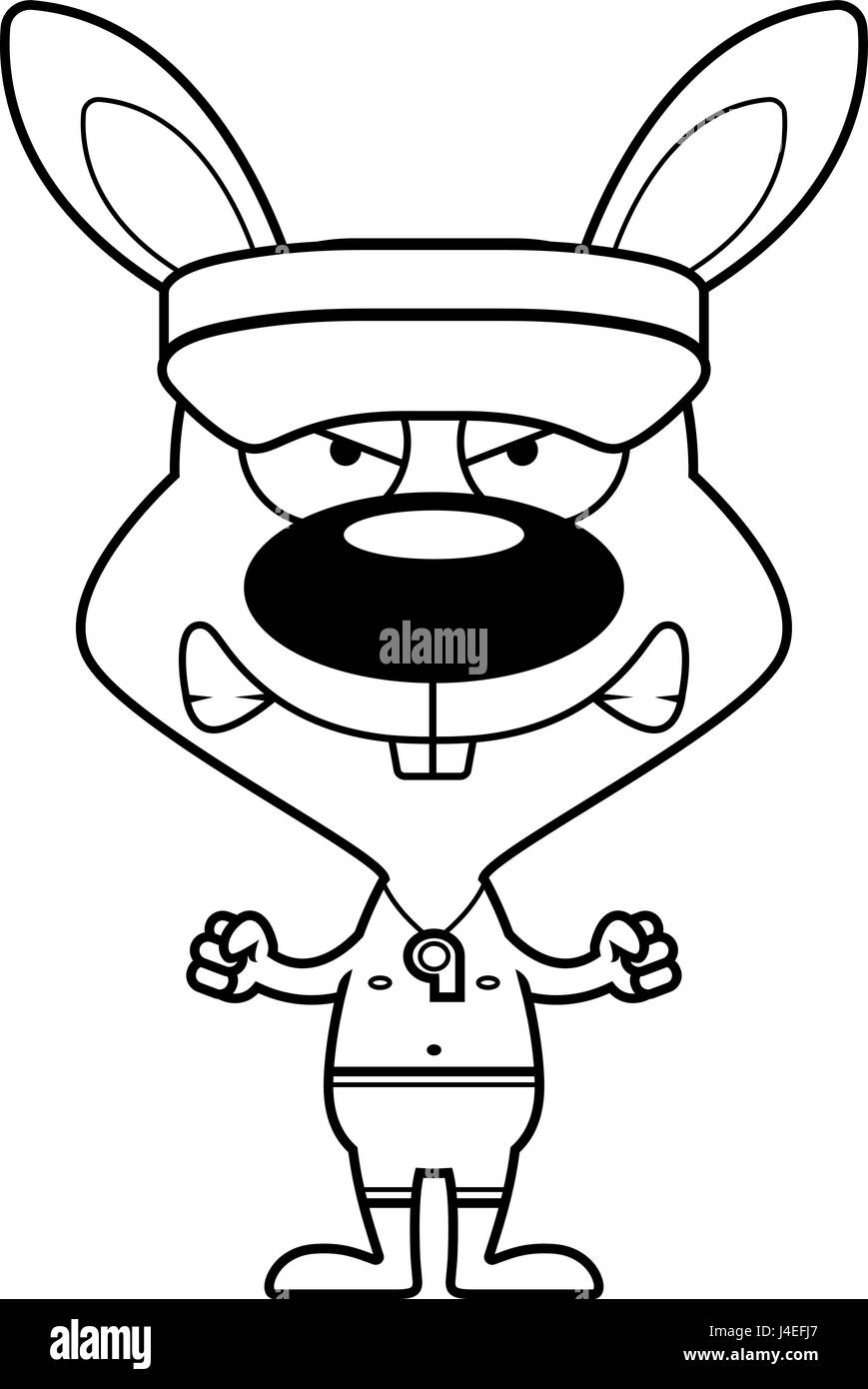 A cartoon lifeguard bunny looking angry Stock Vector Image & Art - Alamy