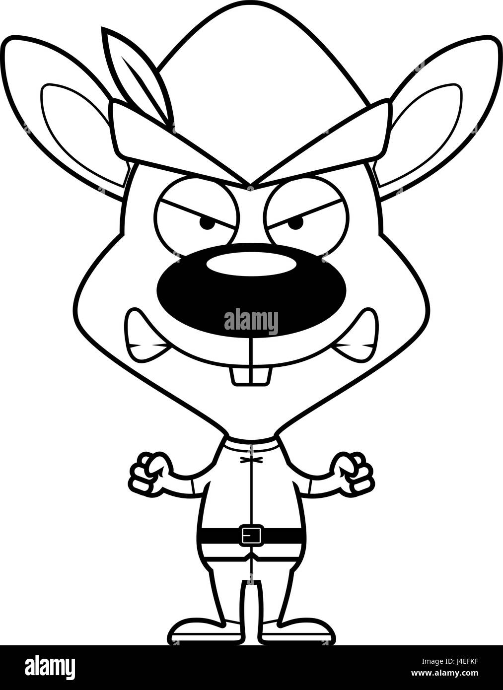 A cartoon Robin Hood bunny looking angry Stock Vector Image & Art - Alamy