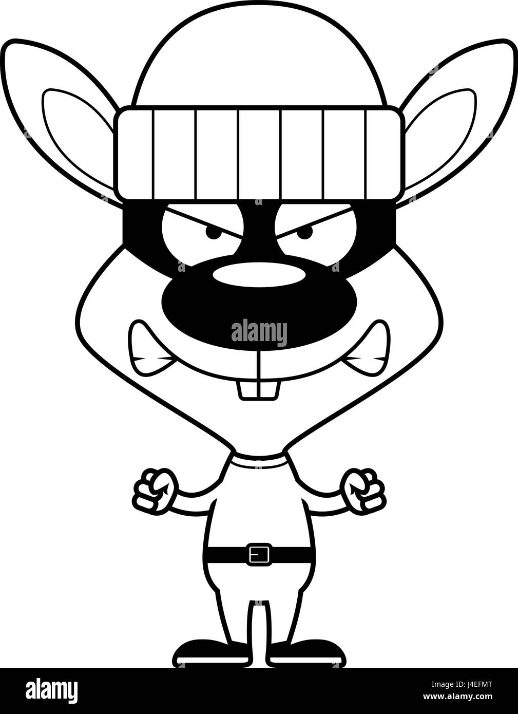 A cartoon thief bunny looking angry Stock Vector Image & Art - Alamy