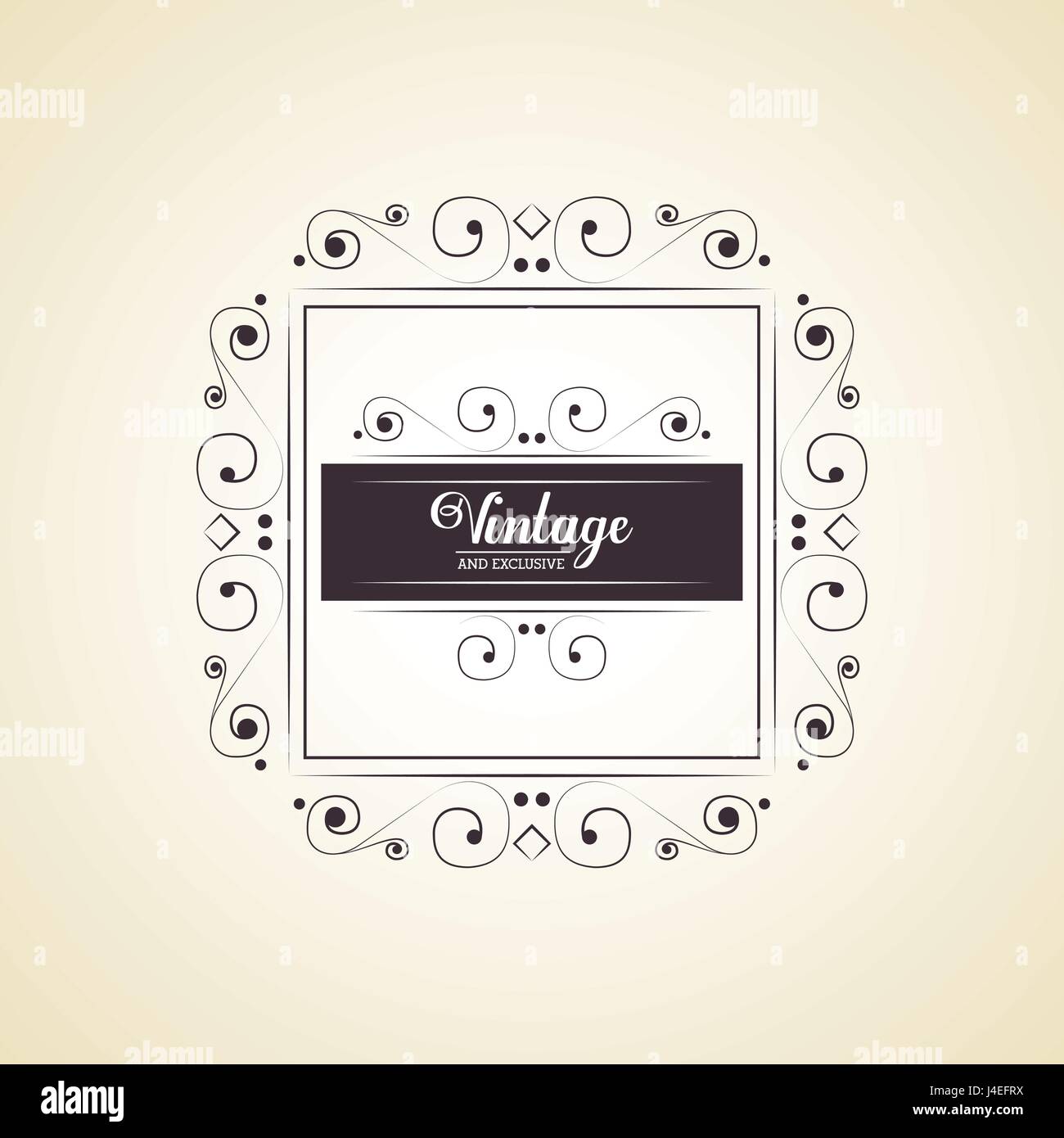 vintage and exclusive decoration classic element background Stock ...