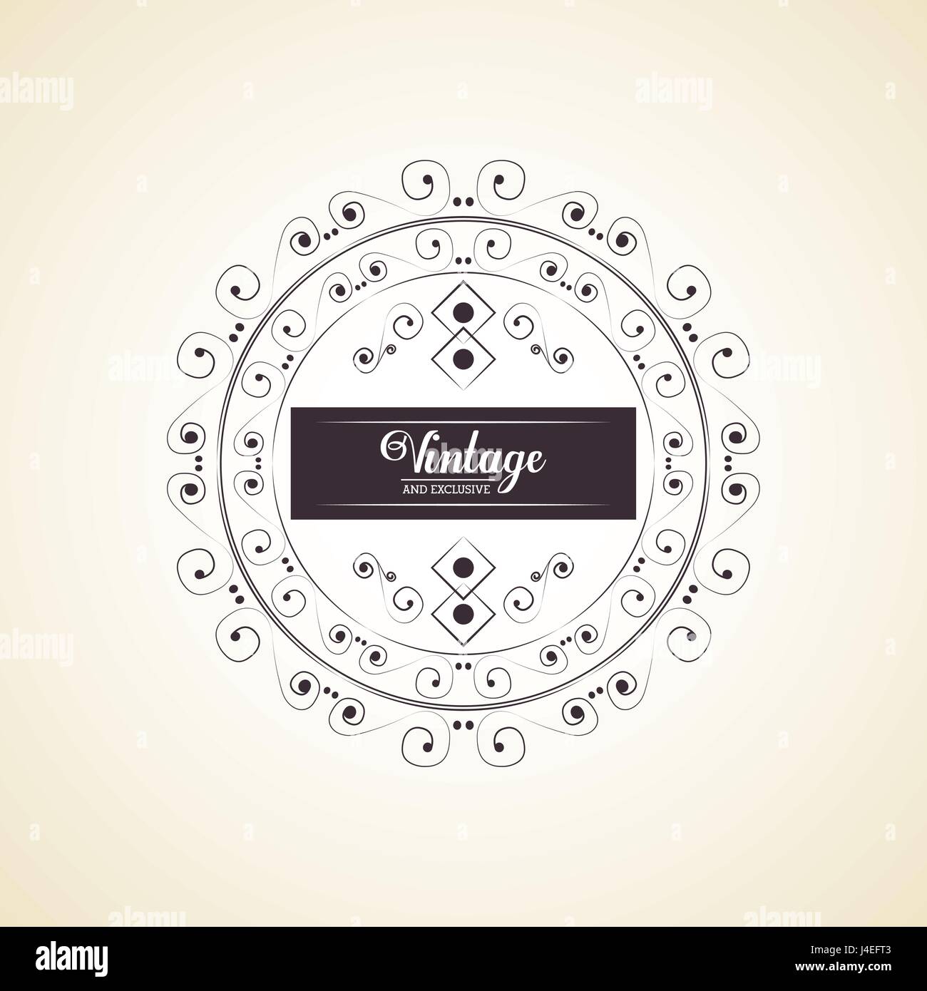 vintage and exclusive decoration classic element background Stock ...