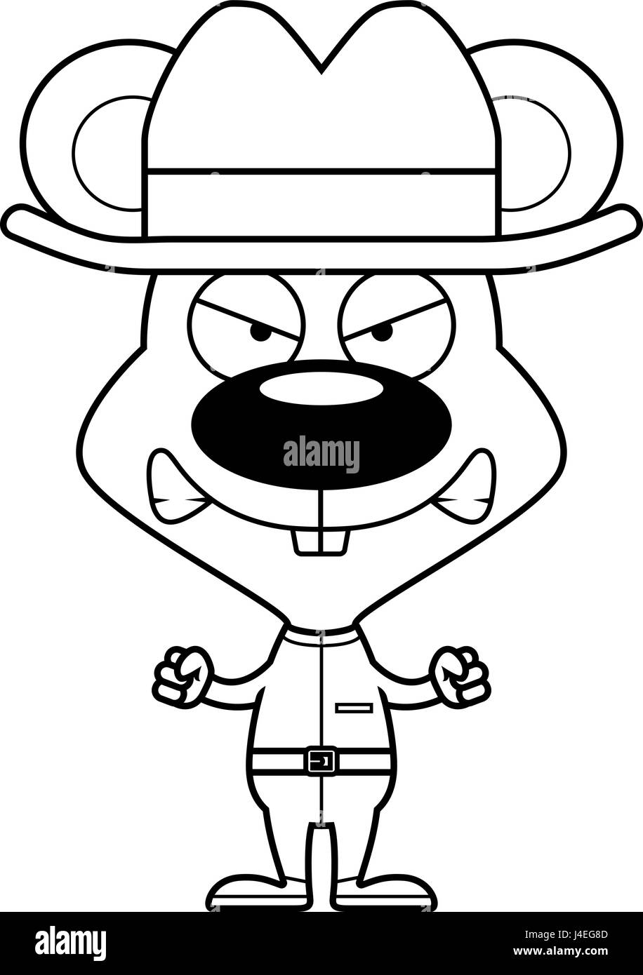 A cartoon cowboy mouse looking angry Stock Vector Image & Art - Alamy