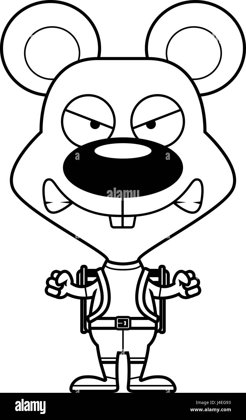 Angry cartoon mouse Black and White Stock Photos & Images - Alamy