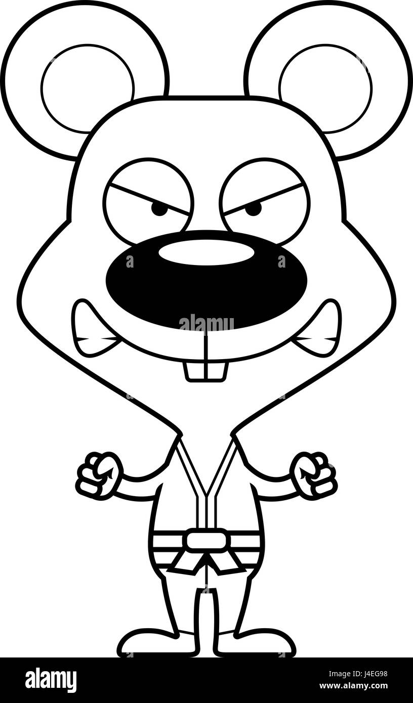 A cartoon karate mouse looking angry Stock Vector Image & Art - Alamy
