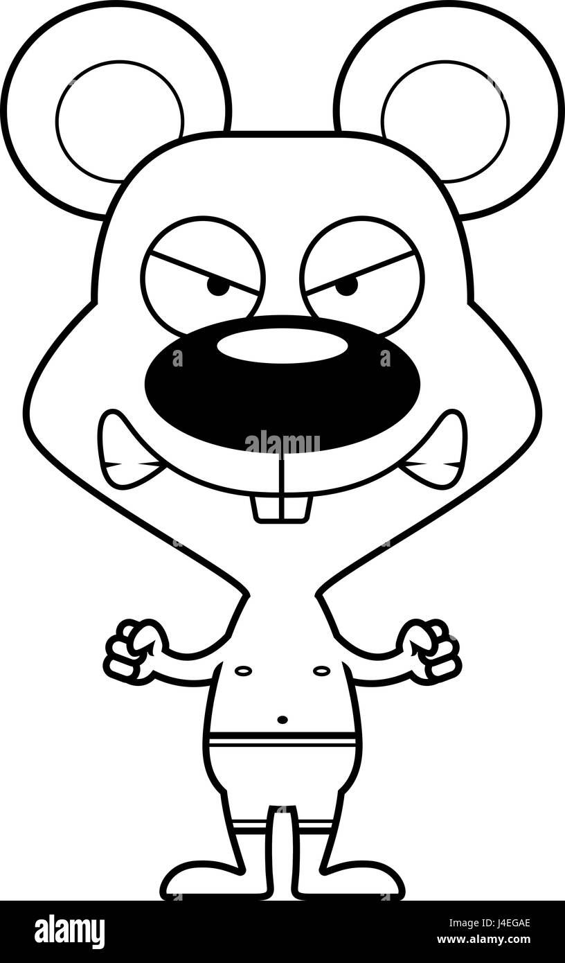 A cartoon mouse looking angry in a swimsuit Stock Vector Image & Art ...