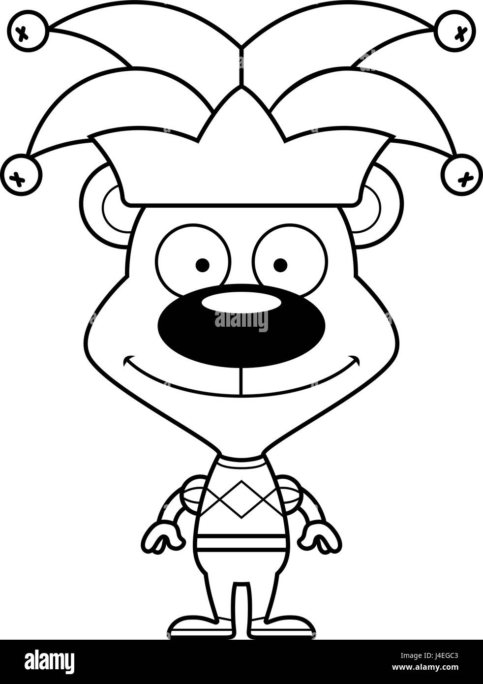 A cartoon jester bear smiling Stock Vector Image & Art - Alamy