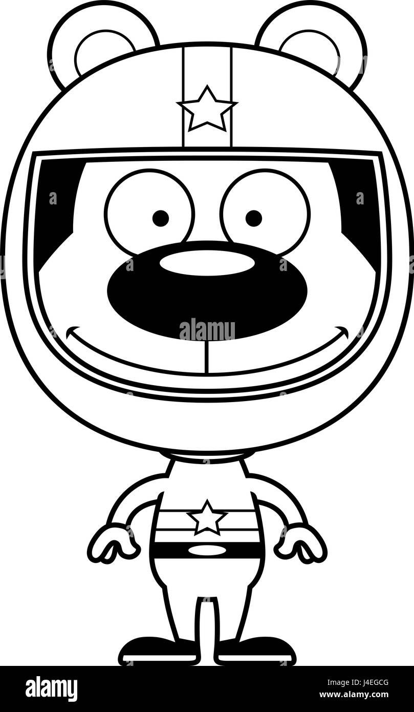A cartoon race car driver bear smiling Stock Vector Image & Art - Alamy