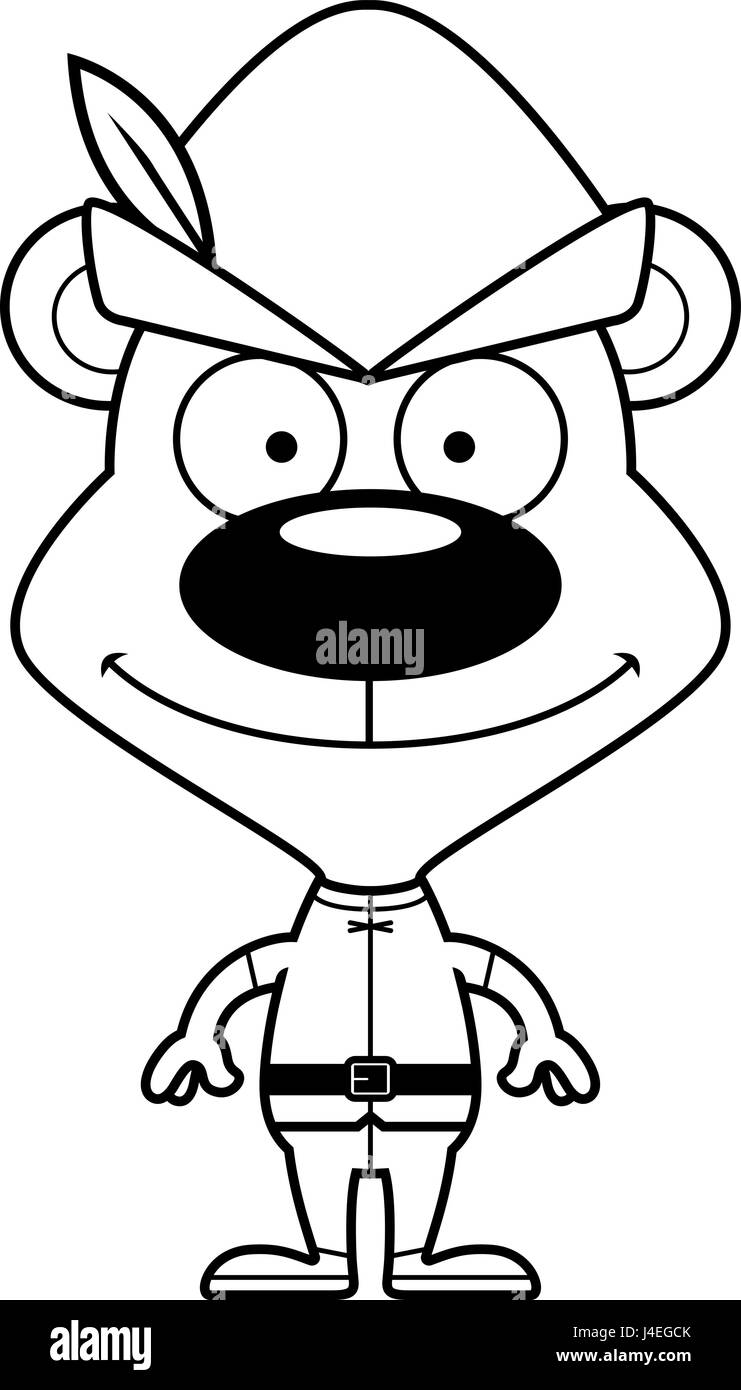 A cartoon Robin Hood bear smiling Stock Vector Image & Art - Alamy