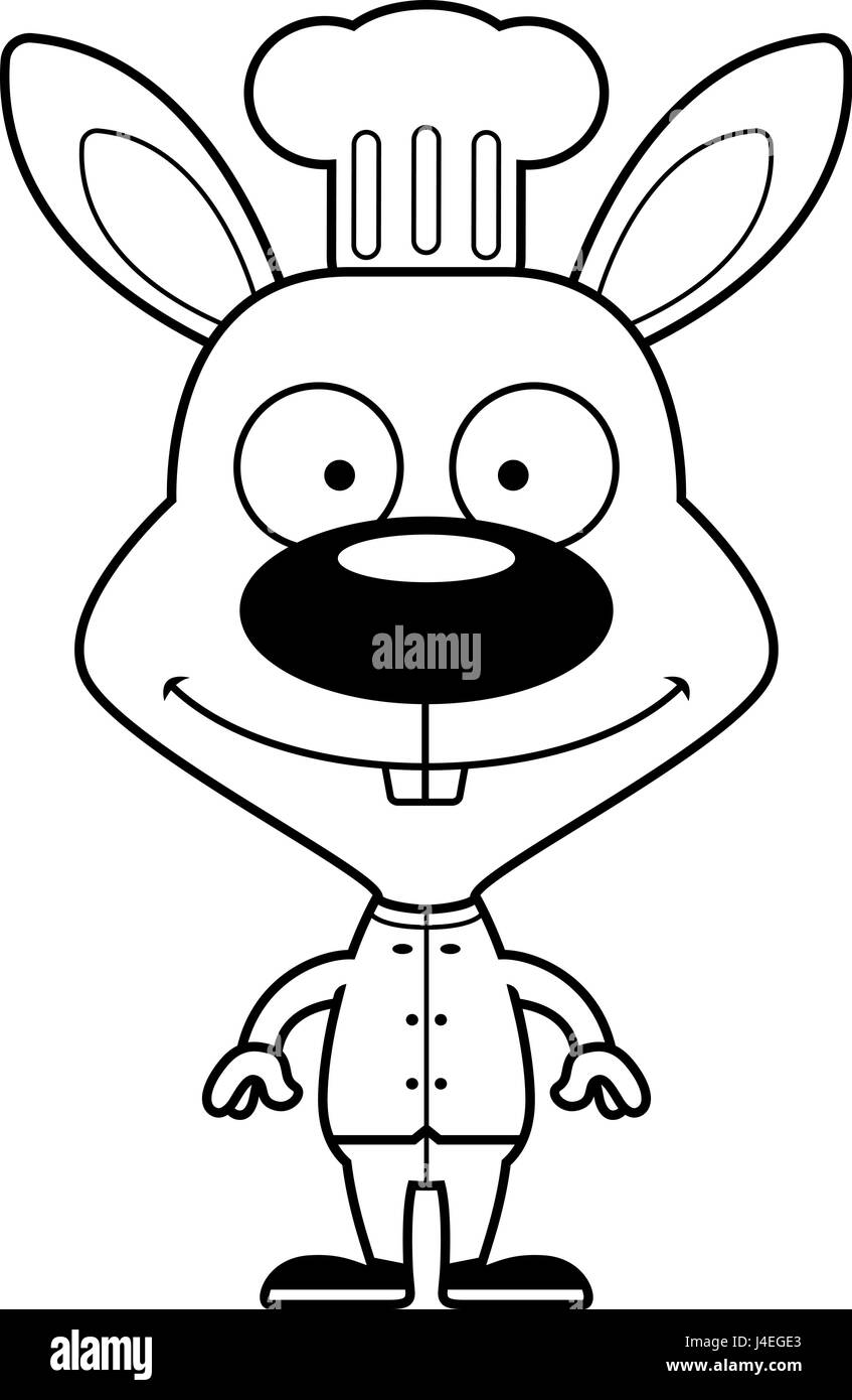 A cartoon chef bunny smiling Stock Vector Image & Art - Alamy