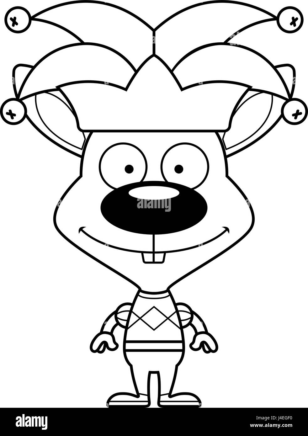 A cartoon jester bunny smiling Stock Vector Image & Art - Alamy