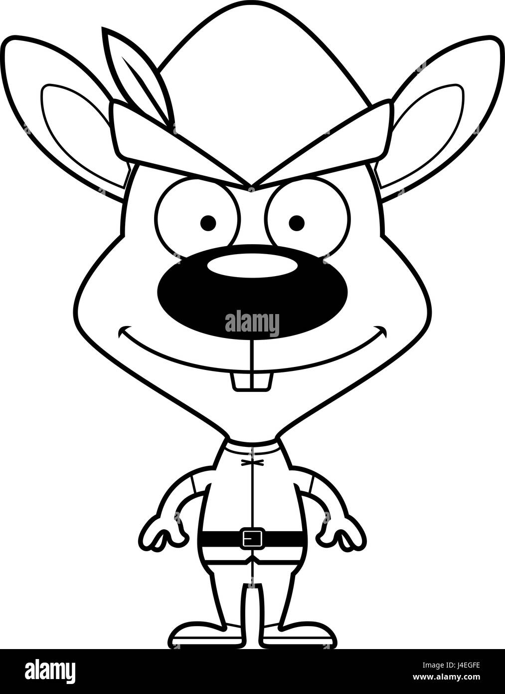 A cartoon Robin Hood bunny smiling Stock Vector Image & Art - Alamy