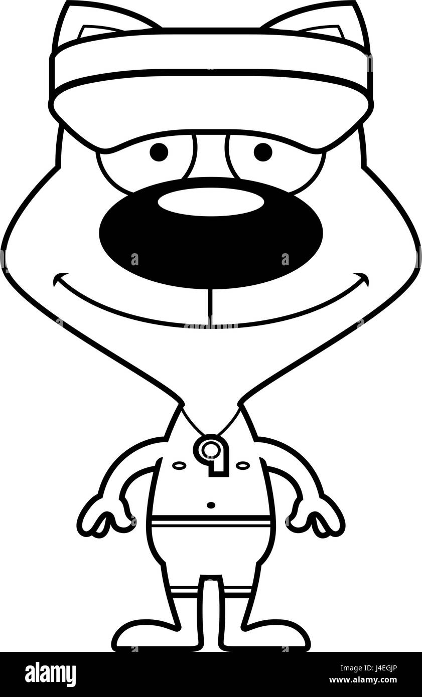 A cartoon lifeguard kitten smiling Stock Vector Image & Art - Alamy